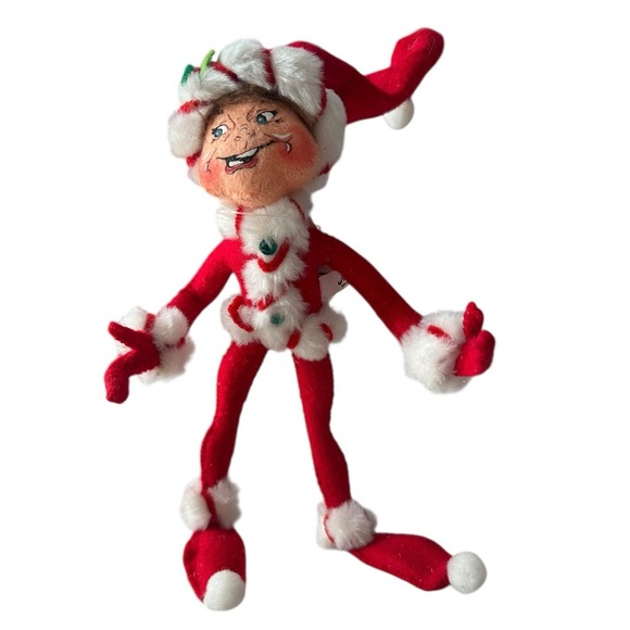 Annalee | Holiday | Nwt Annalee 9 Christmas Red Peppermint Twist Elf ...